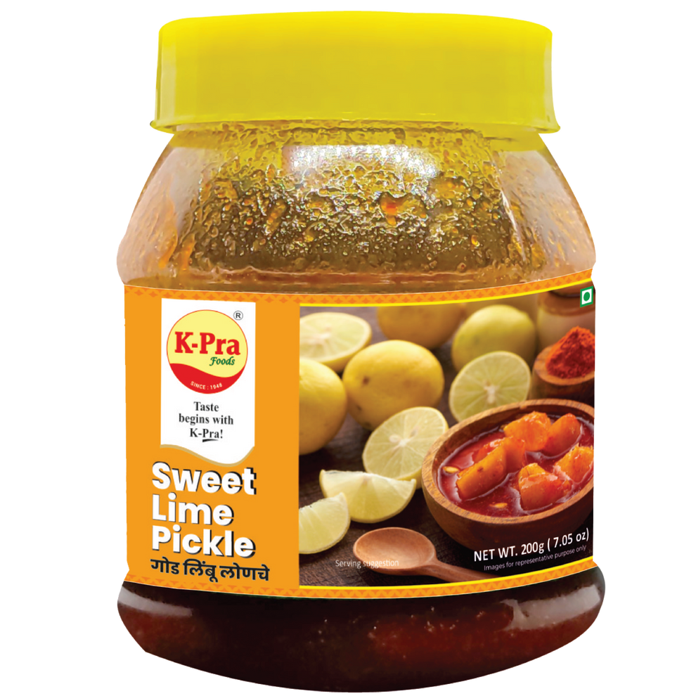 Sweet Lemon Pickle Jar 300gm K-Pra – SwiftIndi